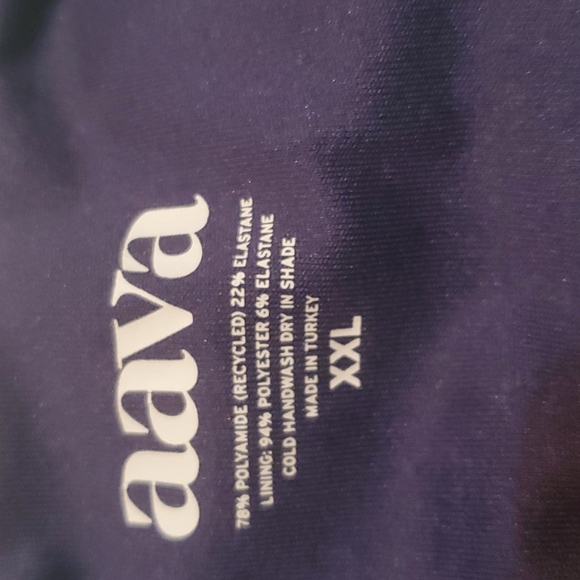 AAVA | Swim | Nwot Avata Swim Ritchie Crop Top Blue And White Bikini ...